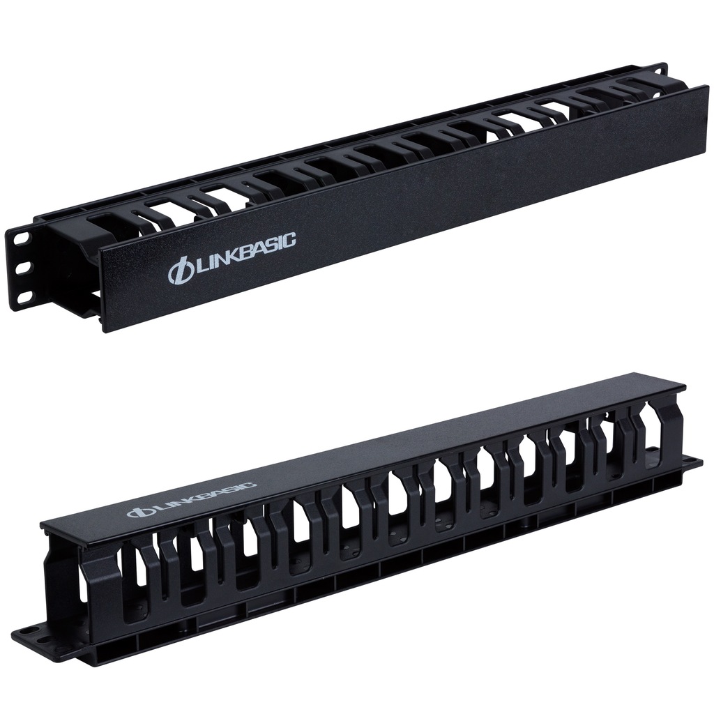 Organizer kablowy 1U szafy RACK plastik LINKBASIC - 7167346199 - oficjalne archiwum Allegro