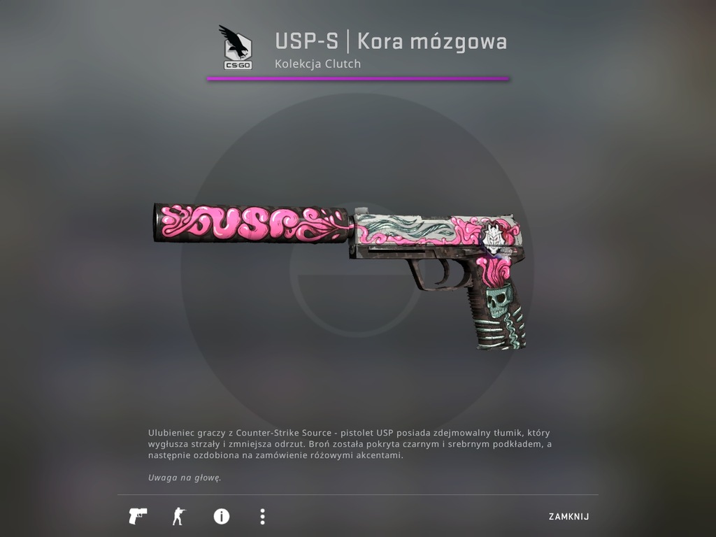 USP-S KORA MÓZGOWA (Cortex) 3/5 FT - CS: GO skin - 12349994895 ...
