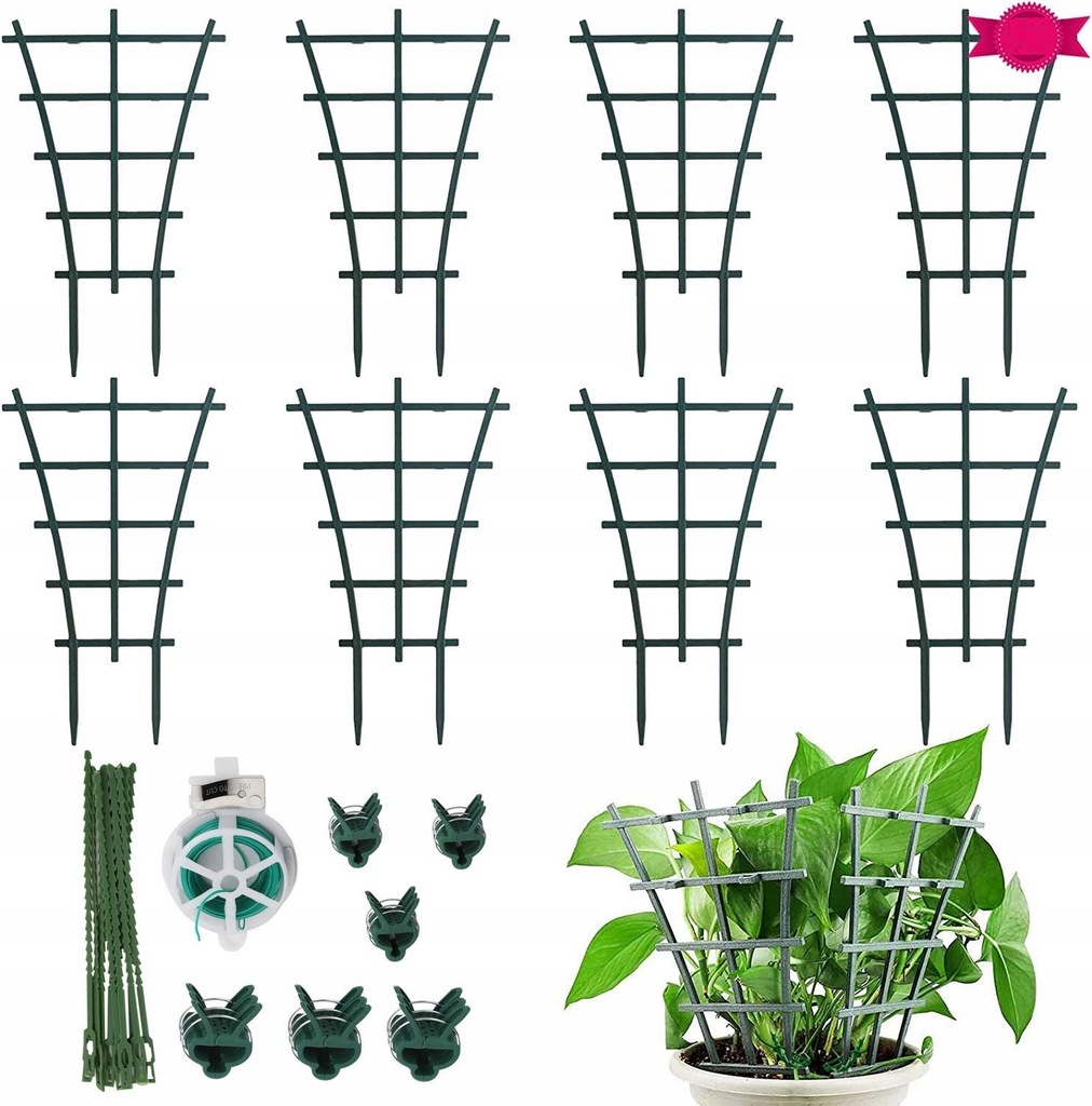 ZESTAW PODPÓRKA DO KWIATÓW OBEJMA DLA ROŚLIN 39X - 13796454453 ...