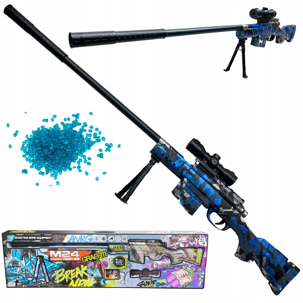 SNAJPERKA NA KULKI ŻELOWE KARABIN SNAJPERSKI PISTOLET AWP 500 KULEK - 15134609195 - oficjalne ...