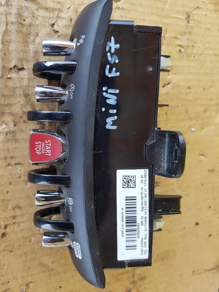 PANEL START STOP MINI COOPER S F57 6838205 - 14012033609 - oficjalne ...