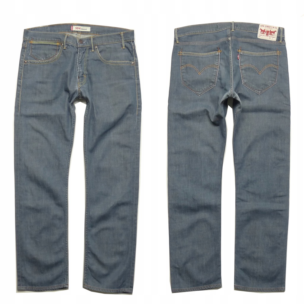 LEVIS 504 męskie niebieskie jeansy Levi`s W36 L32 - 13423549944 ...