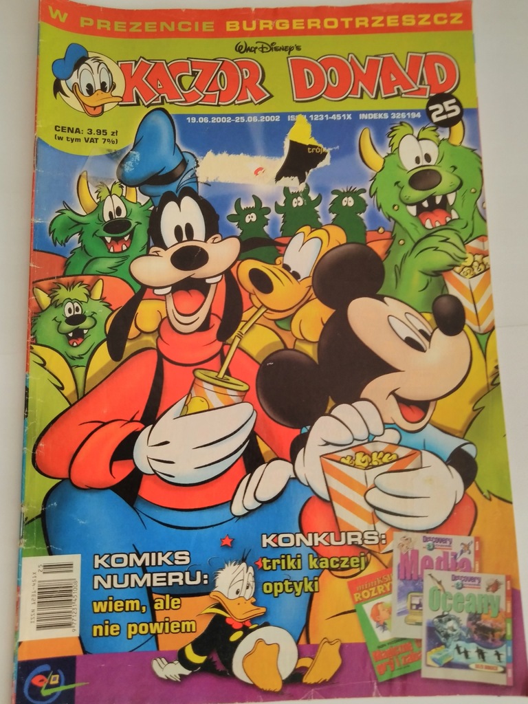 Kaczor Donald 25 2002 komiks Egmont Polska - 10918034441 - oficjalne archiwum Allegro