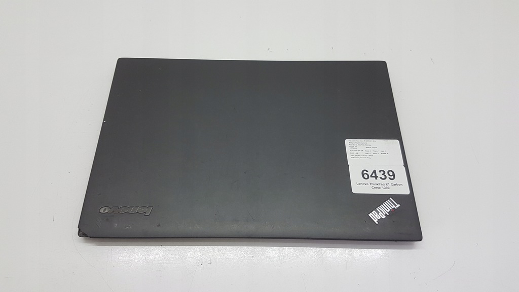Laptop Lenovo ThinkPad X1 Carbon (6439) - 13576109584 - oficjalne ...