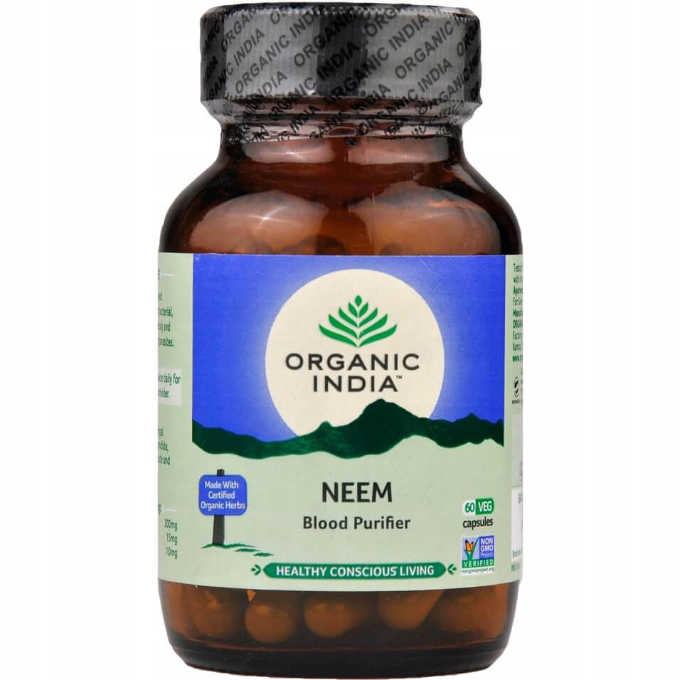 Neem Organic India 60 kaps. naturalny antybiotyk - 11968718377 ...