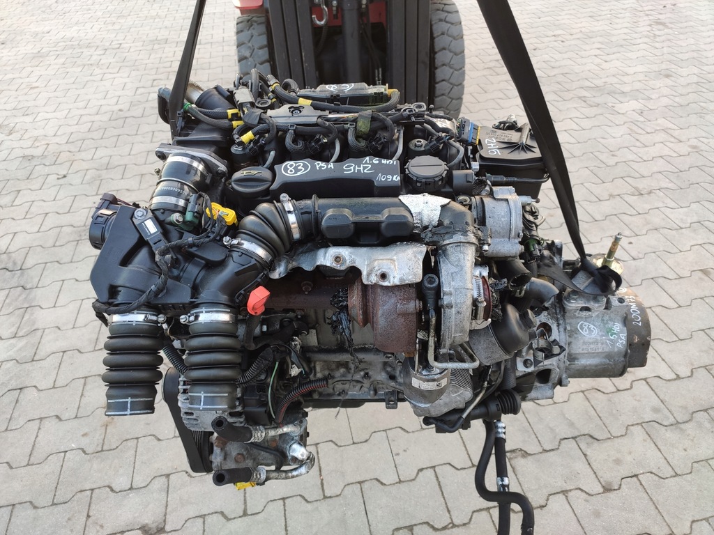 SILNIK KOMPLETNY PEUGEOT 1.6 HDI 9HZ GWARANCJA PSA - 13355170936 - oficjalne archiwum Allegro