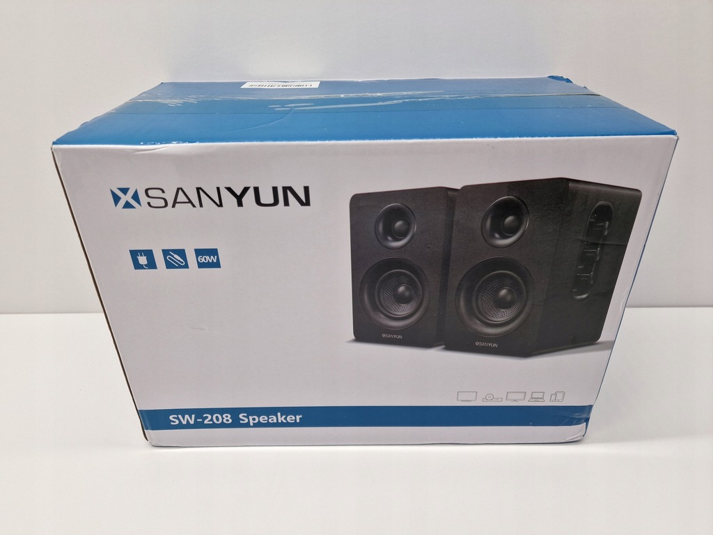 Głośniki aktywne 60W bluetooth 5,0 Sanyun SW208 - 13554008695 - oficjalne archiwum Allegro
