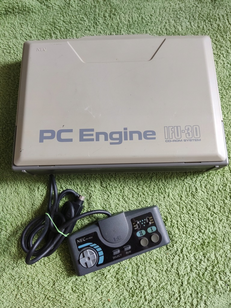 NEC PC Engine CD ROM 2 System+pad+Super System Car - 14109578965 - oficjalne archiwum Allegro