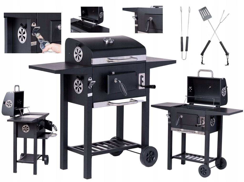 GRILL WĘGLOWY OGRODOWY POKRYWA POPIELNIK GRATIS! - 13604869484 ...