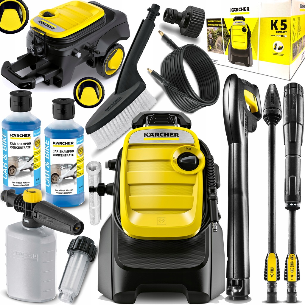KARCHER K5 COMPACT MYJKA CIŚNIENIOWA ZESTAW GIGANT - 9818238743 - oficjalne archiwum Allegro