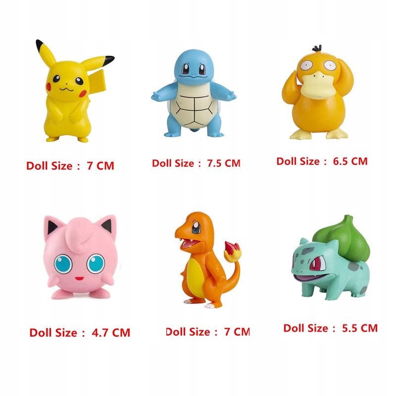 Pokemon figurki Pikachu Charizard Mewtwo Eevee - 13907128930 - oficjalne archiwum Allegro
