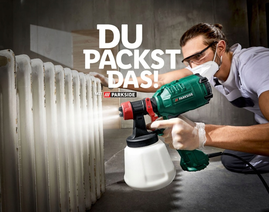 PARKSIDE pistolet do farb PFS 400 B1 450W 1200ml - 12306830482 ...