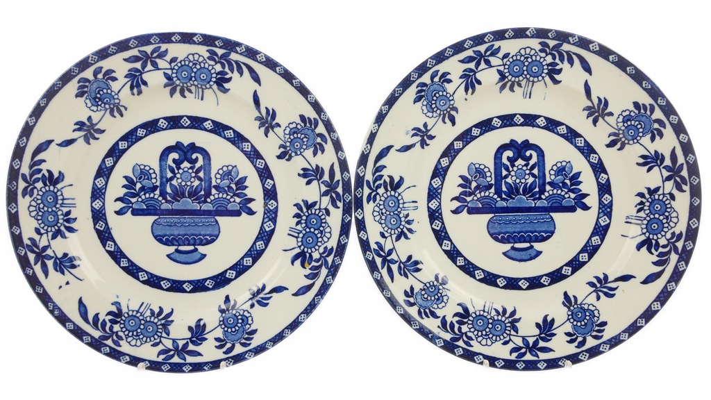 ANTYK - PARA TALERZY DELFT - CLEMENTSON BROS XIXW. - 12807361239 ...