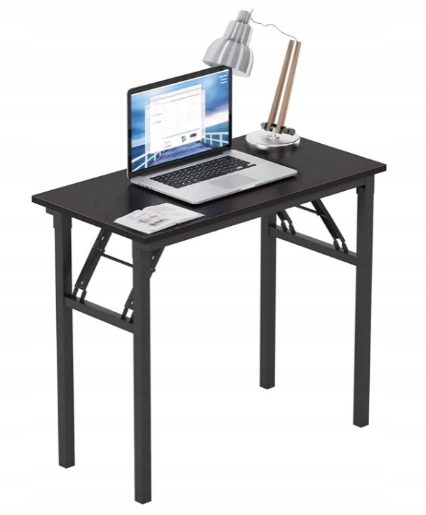 BIURKO SKŁADANE WYGODNE STABILNE SZARE KAMIENNE - 13441143059 ...