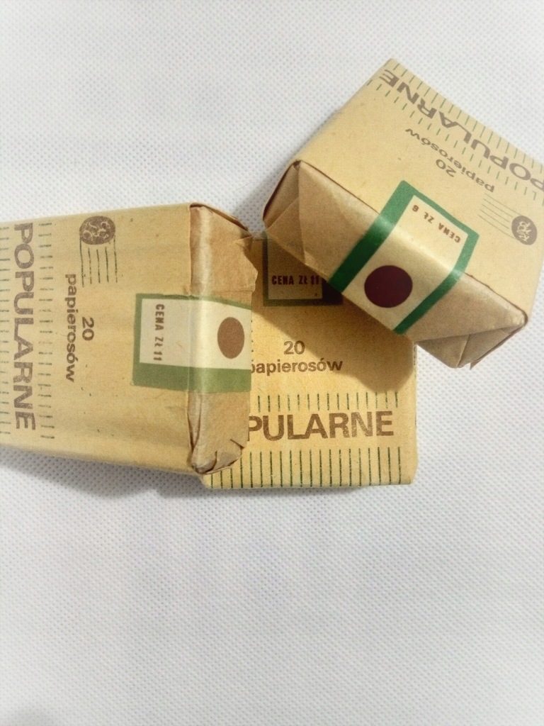 Papierosy POPULARNE pamiątki PRL - 12967238453 - oficjalne archiwum Allegro