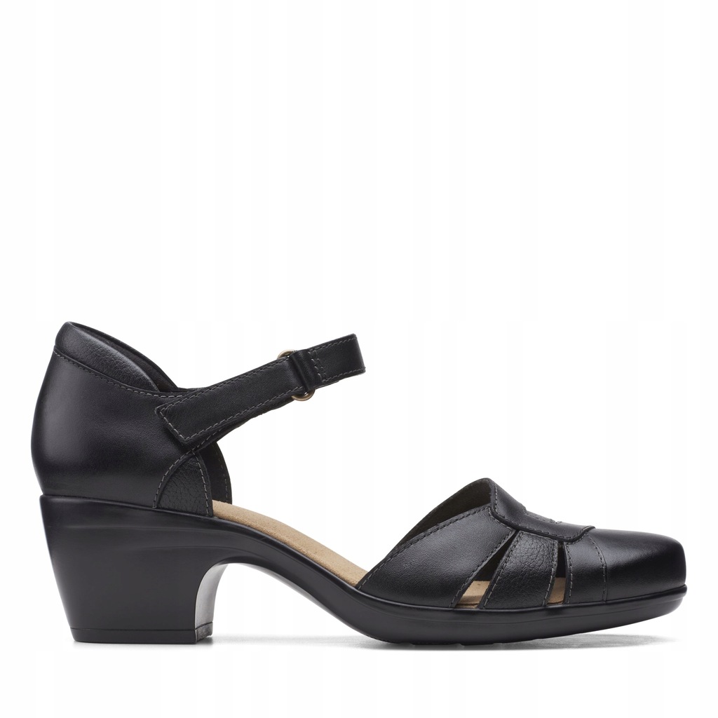 Buty damskie Clarks Emily Daisy 261574984 skórzane czarne 41.5 ...