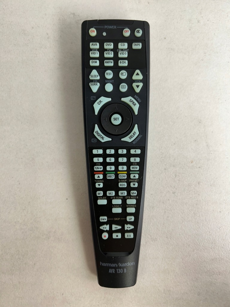 Pilot Oryginalny Harman Kardon AVR 130 B - 14035192830 - oficjalne archiwum Allegro