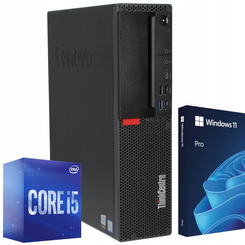 Mocnny komputer PC Lenovo M920s SFF i5 8GEN 16GB 1TB SSD Win11 firmy ...