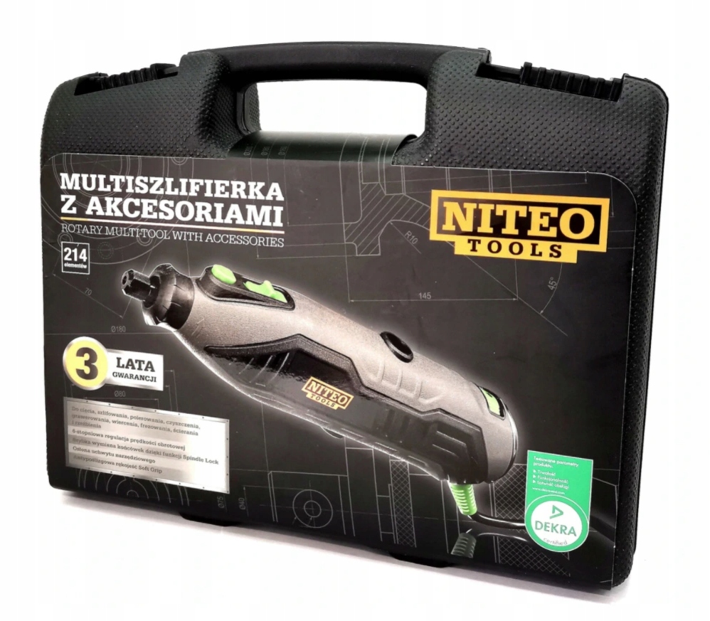 MULTISZLIFIERKA Z AKCESORIAMI NITEO TOOLS - 12309295321 - oficjalne archiwum Allegro
