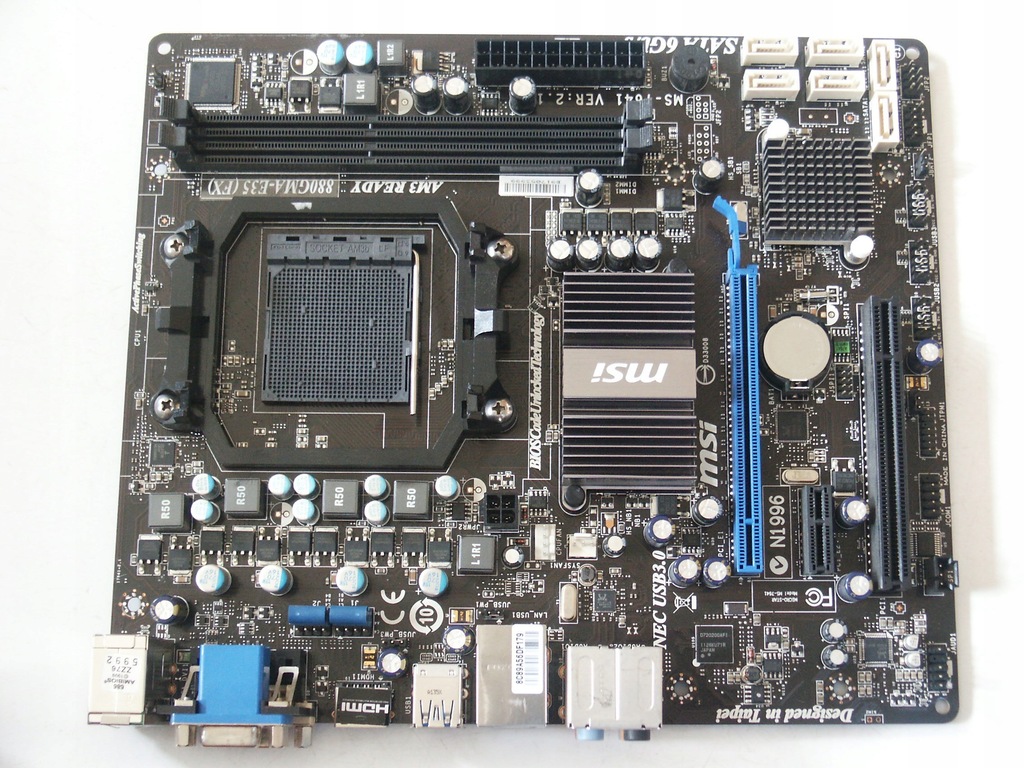 Płyta Główna MSI MS-7641 880GMA-E35 (FX) AM3/DDR3 - 8269240940 ...