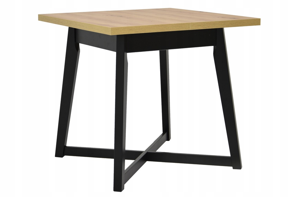 Stół 80x80 rozkładany do 110 cm czarny/artisan - 12276975218 ...