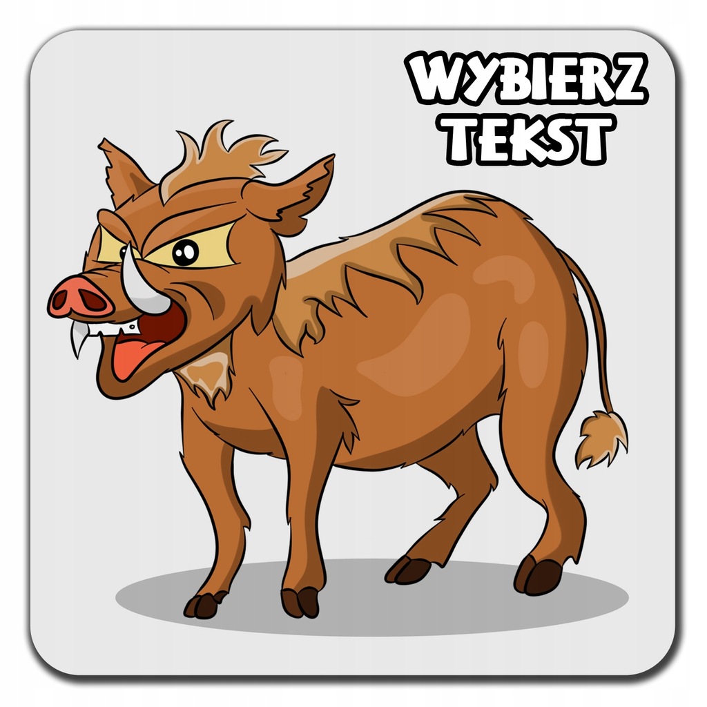 PODKŁADKA POD KUBEK ZWIERZĘTA DZIK GUZIEC - 11695833321 - oficjalne ...