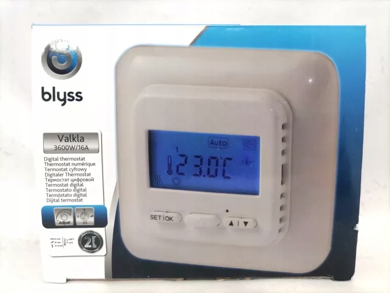 TERMOSTAT CYFROWY BLYSS VALKLA 3600W/16A - 13188754075 - oficjalne ...