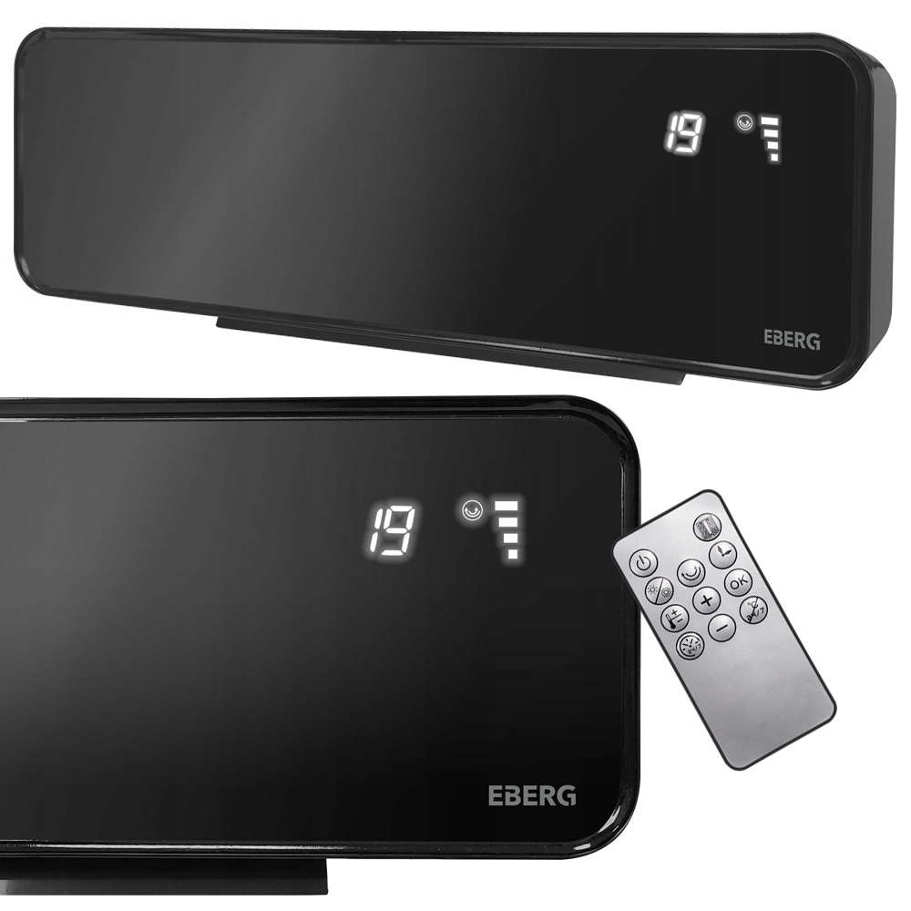 Kurtyna powietrzna grzejnik EBERG szkło 2000W LED - 12710456360 ...