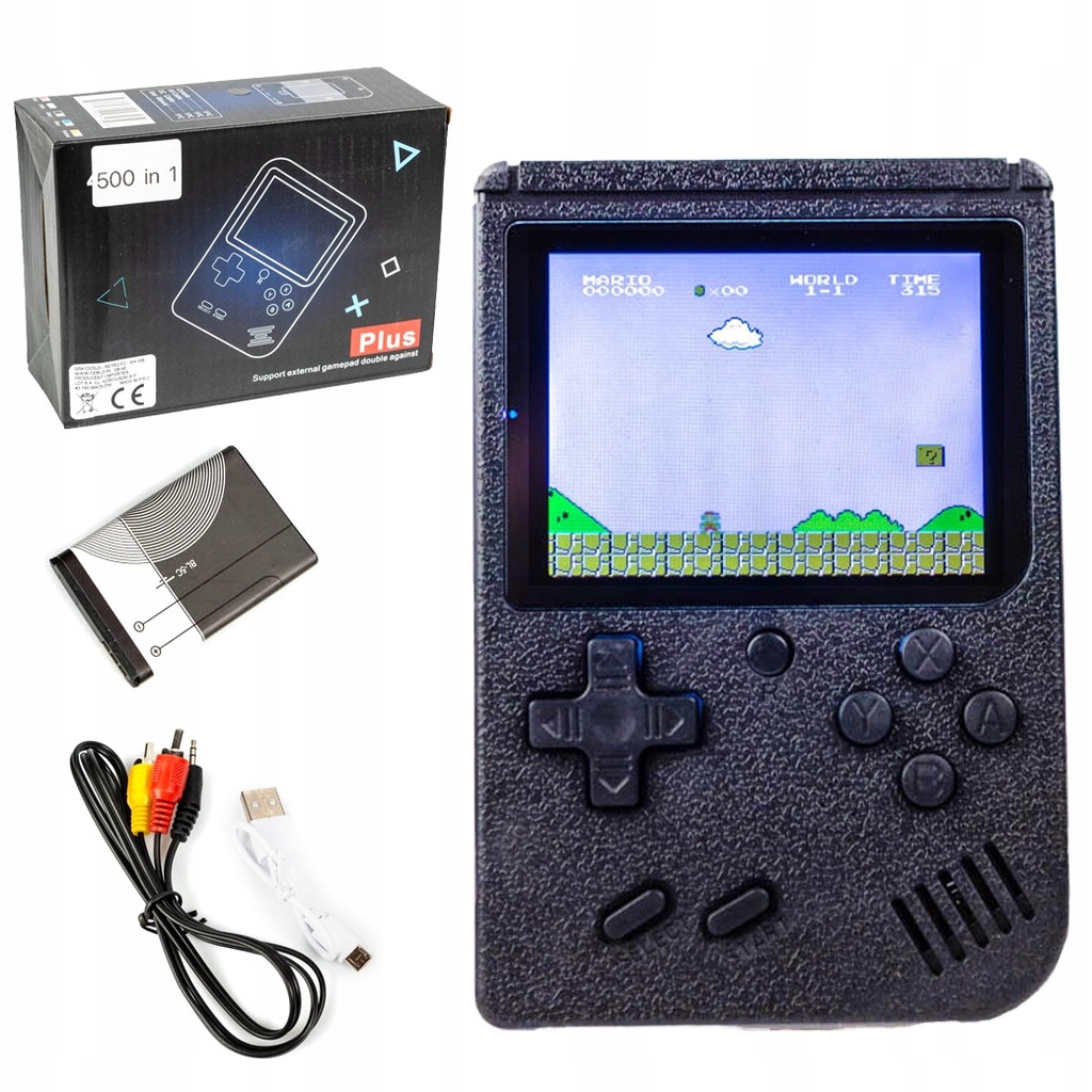 GAMEBOY MINI KONSOLA RETRO 500w1 NAJWIĘCEJ GIER - 10123056951 ...