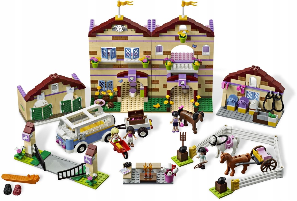 Lego Friends 3185 Koń Konik Stadnina Koni Szkoła - 8667724180 ...