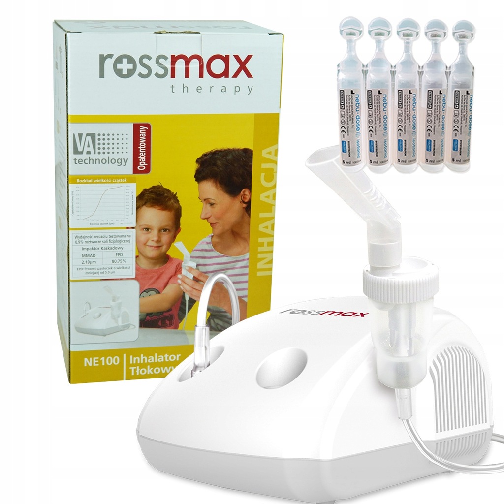 Inhalator Nebulizator Rossmax NE 100 dla dzieci - 7595552390 ...