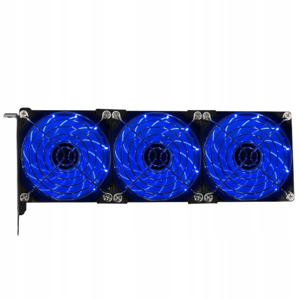 3 wentylator niebieski 9 cm LED RGB Graphic Card Cooler Cooling Desktop ...