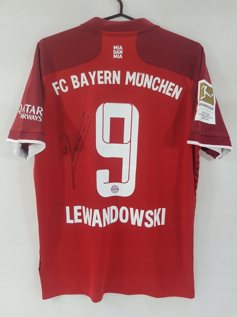 Lewandowski - Bayern, koszulka z autografem (zag) - 12309559961 - oficjalne archiwum Allegro