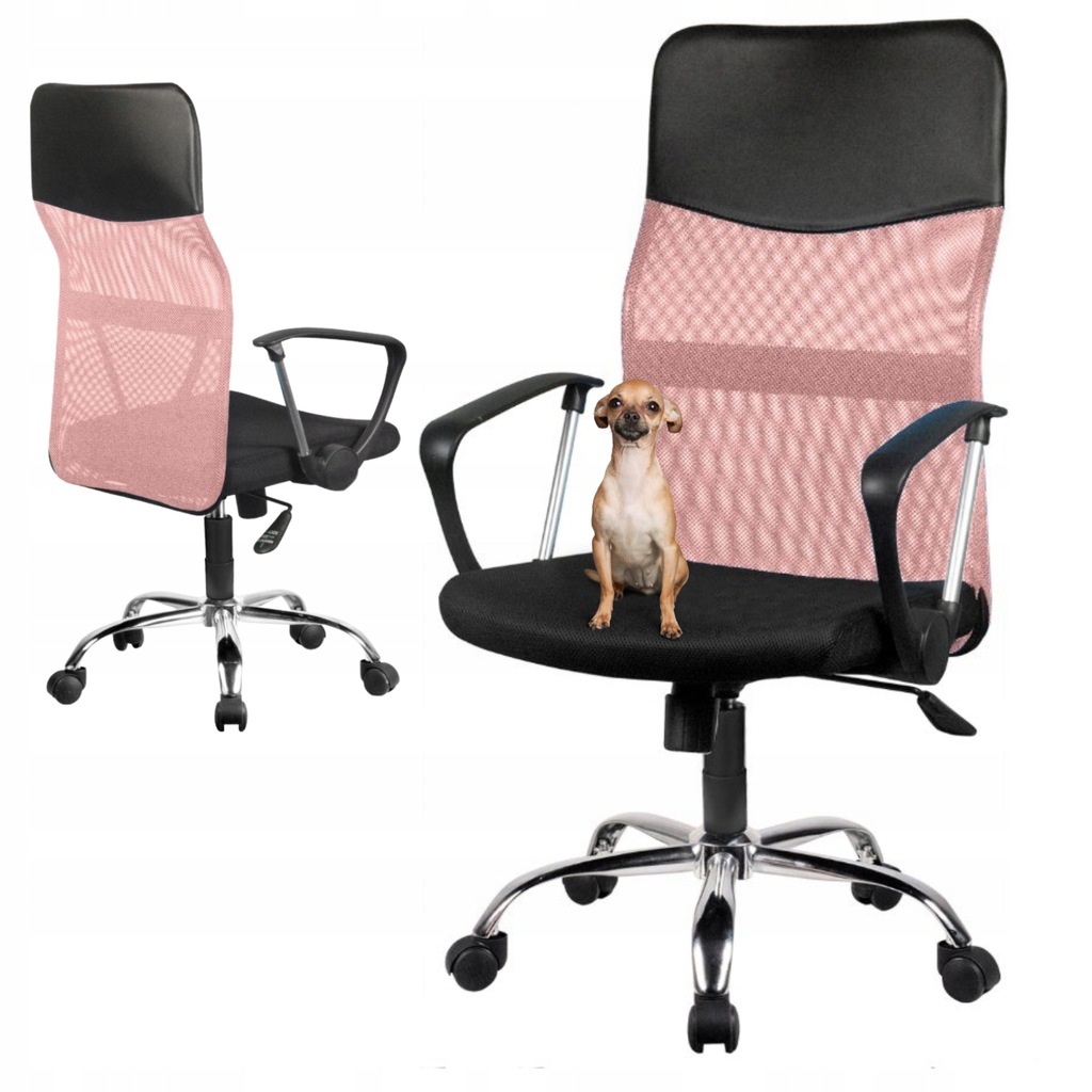 FOTEL OBROTOWY NEMO - RÓŻOWY DO BIURKA DO SALONU - 13335372670 ...