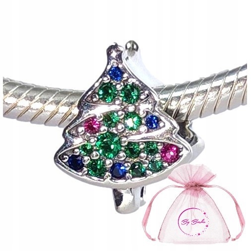 Charms Zawieszka CHOINKA ŚWIĘTA srebro S925 - 11506399239 - oficjalne archiwum Allegro