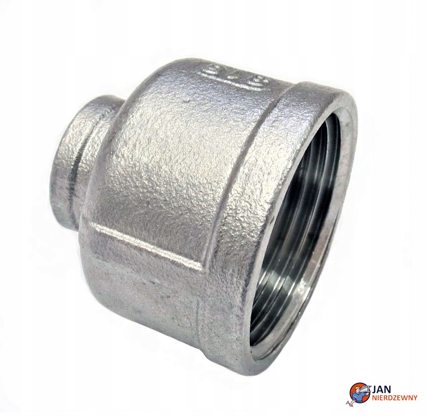 Mufa Redukcyjna 1 x 1/4 Nierdzewna Gwintowana - 12653493228 - oficjalne archiwum Allegro
