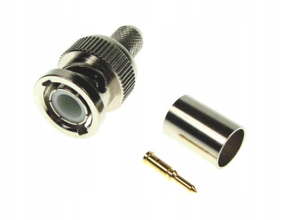Wtyk BNC zaciskany na RG6U - 13282104809 - oficjalne archiwum Allegro
