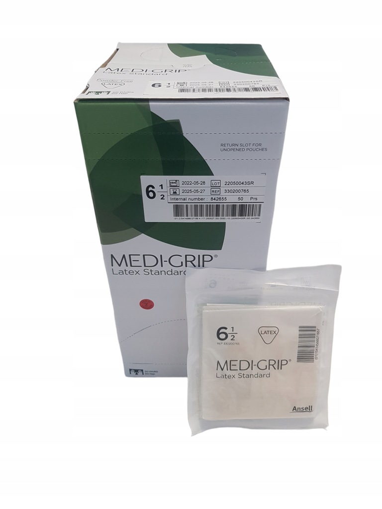 Medi-Grip Rękawice chirurgiczne lateksowe 6.5 - 13965801835 - oficjalne ...