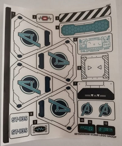 Lego naklejki stickers 76153 76153stk01 NOWE - 10813048386 - oficjalne ...