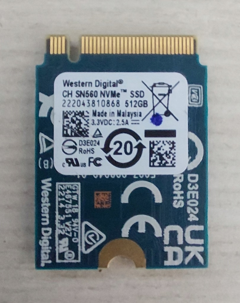 Dysk SSD WD Western Digital CH SN560 Xbox Series S 512GB (SN530 ... Dysk SSD WD Western Digital CH SN560 Xbox Series S 512GB (SN530 ...