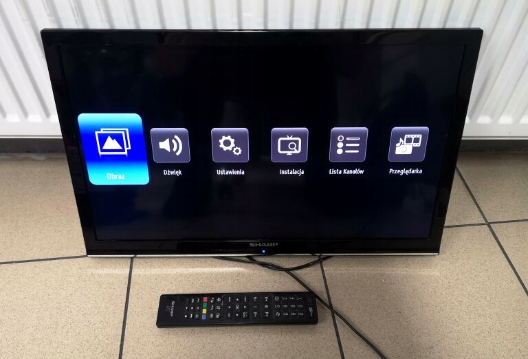 TELEWIZOR SHARP LC-24LE250V-BK 24" PILOT - 11513528708 - oficjalne ...