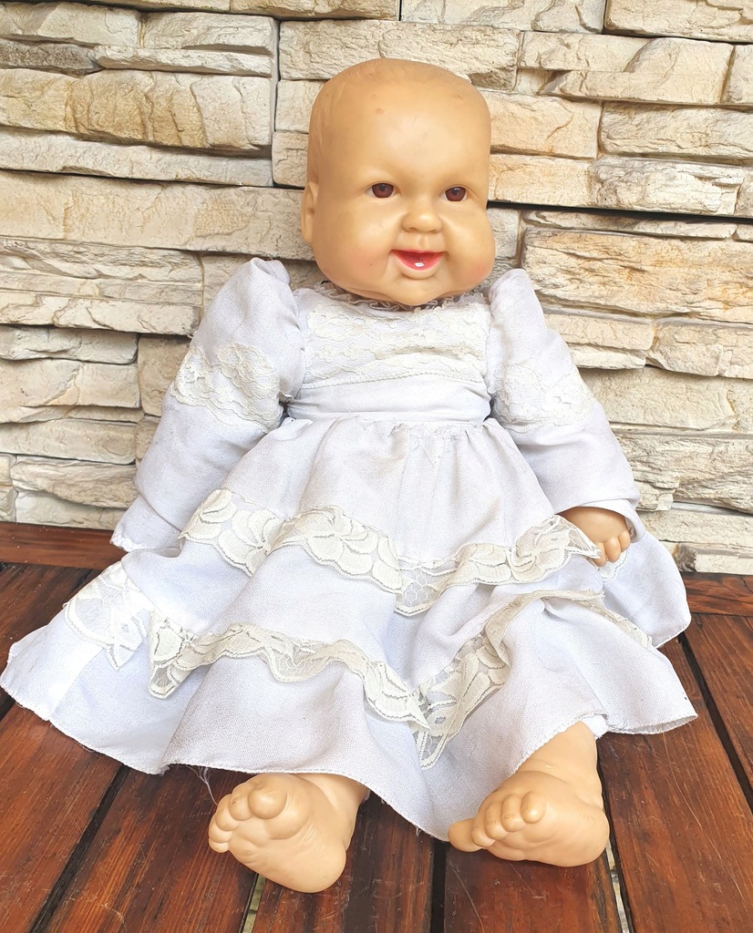 Stara lalka PRL niemowlak dziecko - 10942573442 - oficjalne archiwum ...