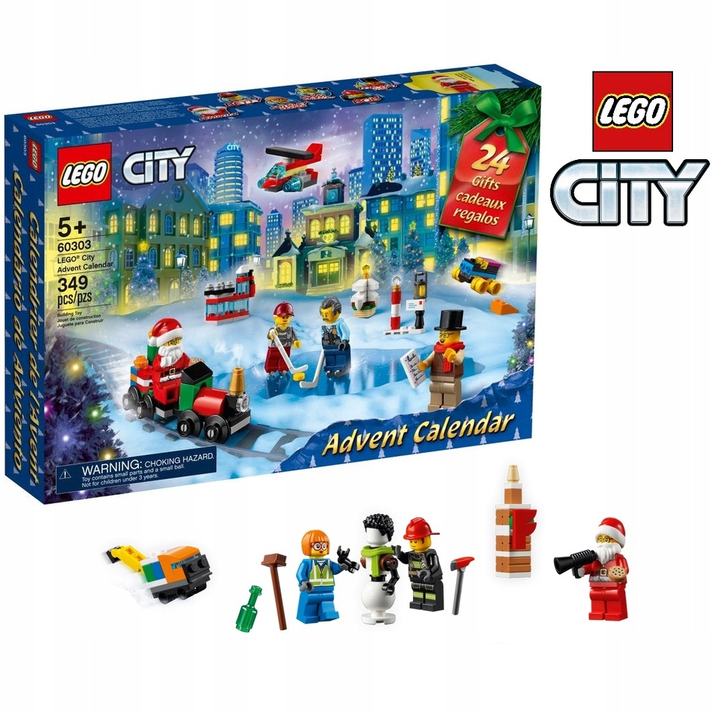 LEGO 60303 Kalendarz adwentowy LEGO City - 11546820988 - oficjalne archiwum Allegro