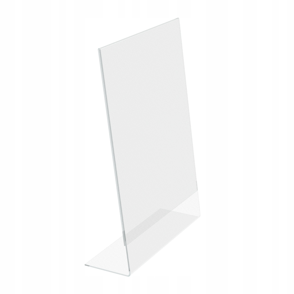STOJAK A4 NA ULOTKĘ OPIS CENĘ z PLEXI PLEKSI PION - 12245844149 ...