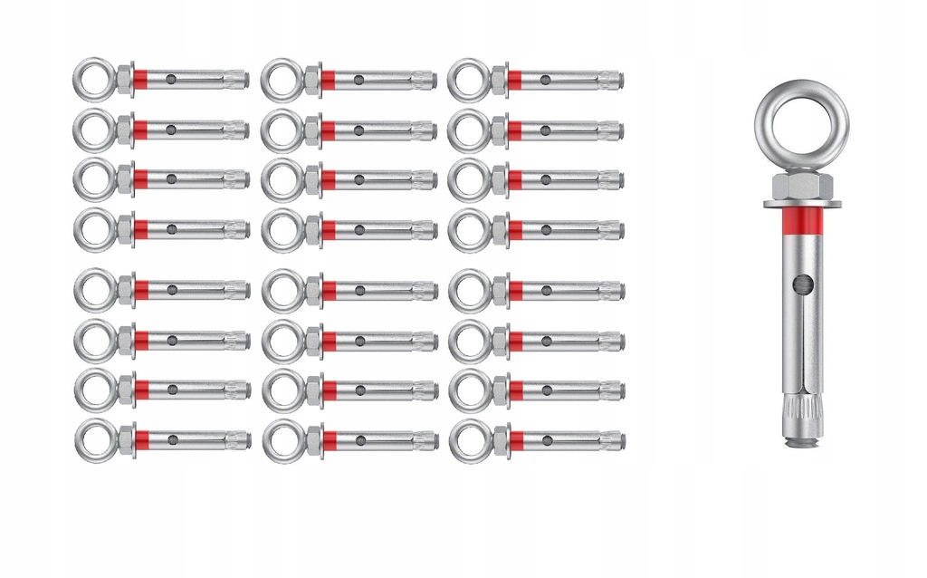 Kotwa z hakiem oczkowym DESA 12x70mm M10 25szt. - 12998036663 ...