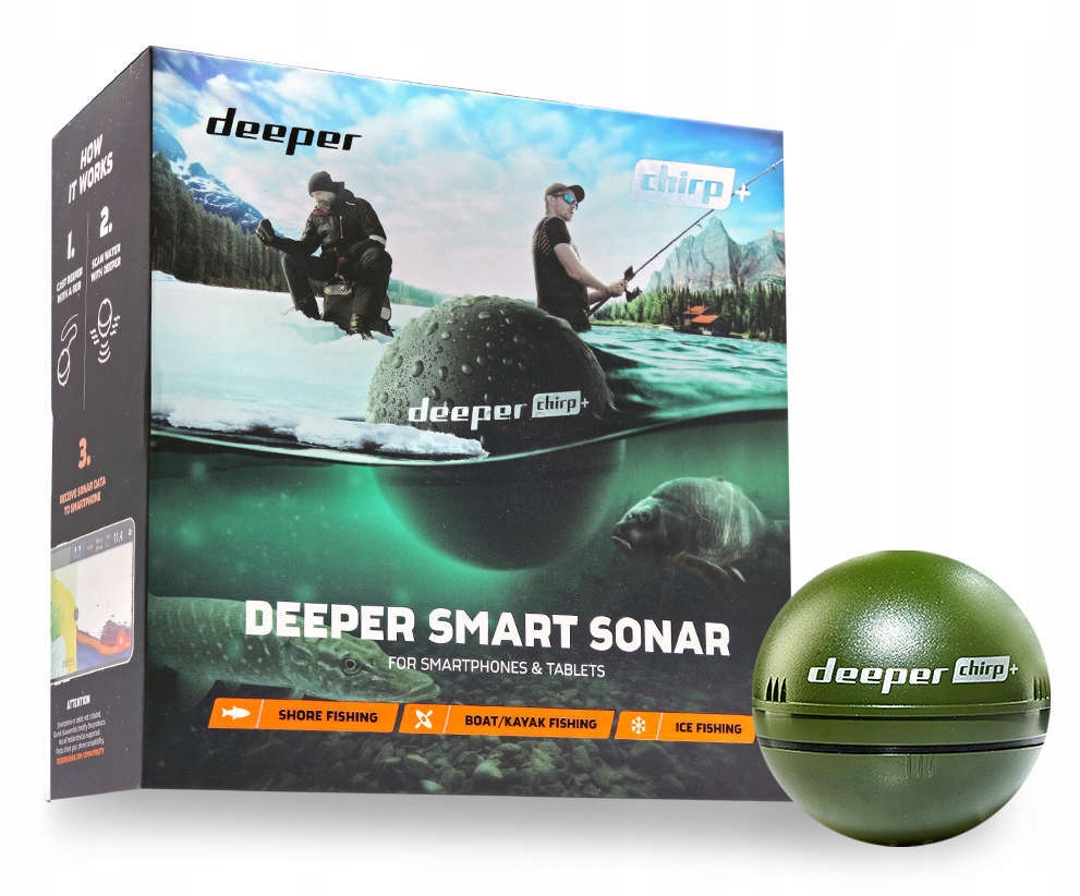 DEEPER SONAR CHIRP+ LOKALIZATOR DO ŁOWIENIA RYB SONAR ECHOSONDA 6,5cm - 15001817860 - oficjalne ...