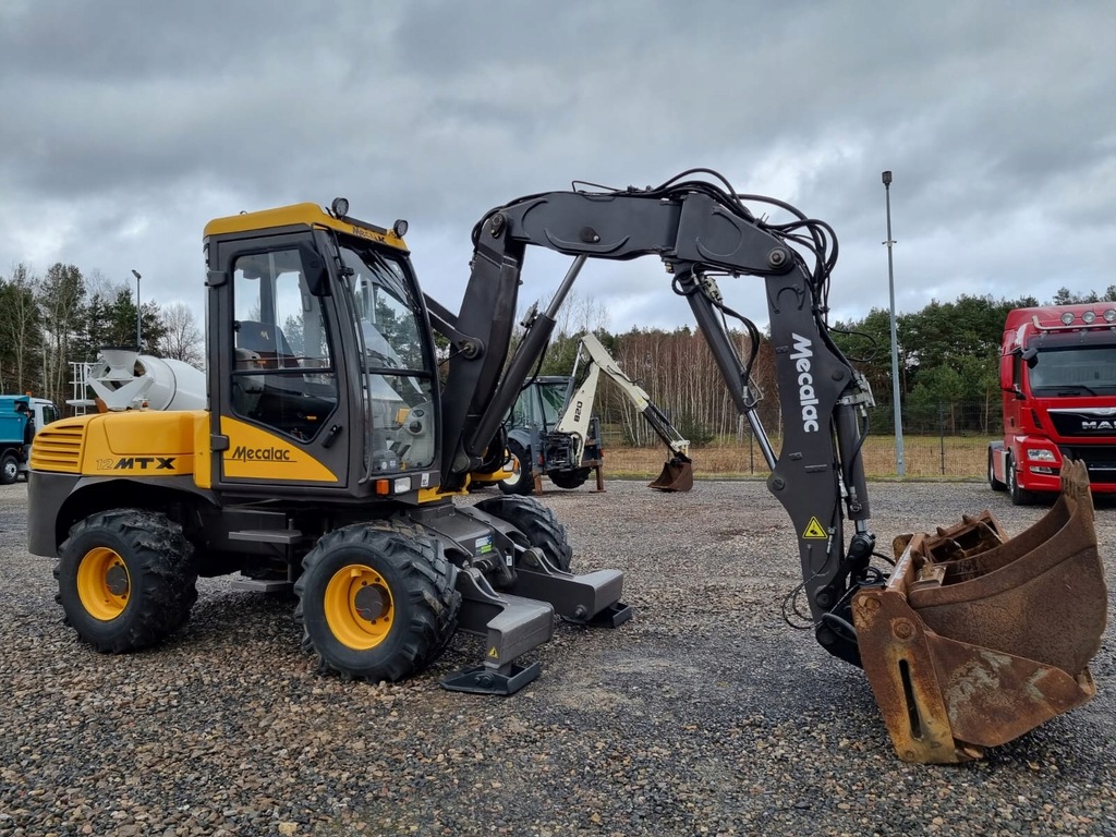 Mecalac 12 MTX Koparko-Ładowarka 3x Osprzęt - 13724856343 - oficjalne archiwum Allegro