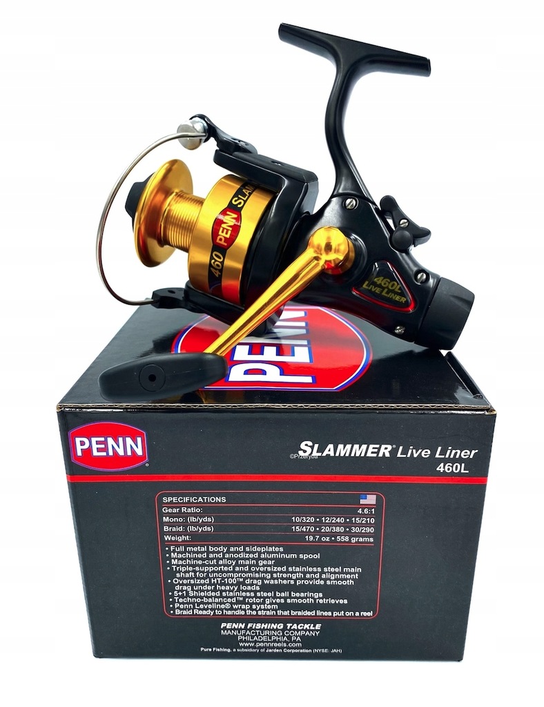 KOŁOWROTEK PENN SLAMMER LIVE LINER 460 DOSTAWA 24h - 7458516008 ...
