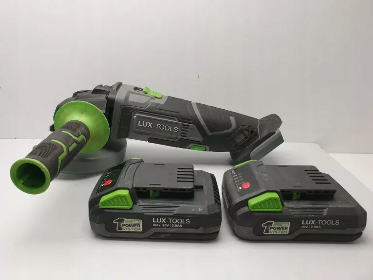 SZLIFIERKA KĄTOWA AKU LUX TOOLS 20V + 2X AKU 2.0AH - 15412806027 ...