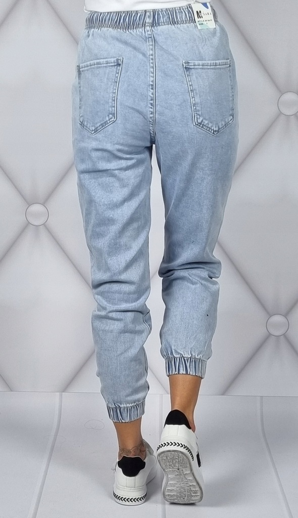 M.SARA SPODNIE JEANSOWE JOGGERY ROZMIAR XL - 12205423637 - oficjalne archiwum Allegro